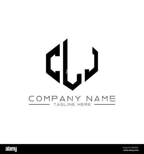 Clj Letter Logo Design With Polygon Shape Clj Polygon And Cube Shape