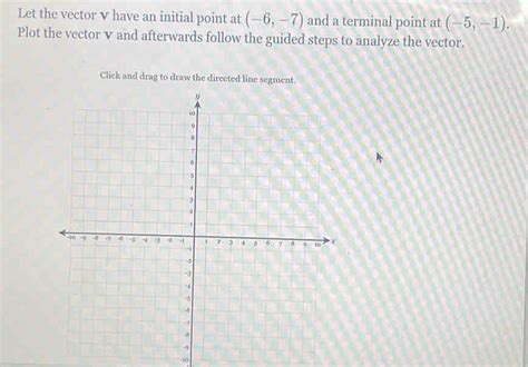 Solved Let The Vector Have An Initial Point At 6 7 And A