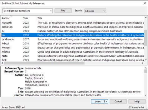 endnote and word endnote 21 for windows libguides at university of