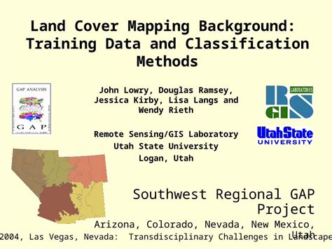 Ppt Land Cover Mapping Background Training Data And Classification