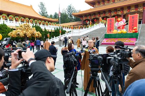 西來寺春節慶祝活動 新聞發布會 人間通訊社