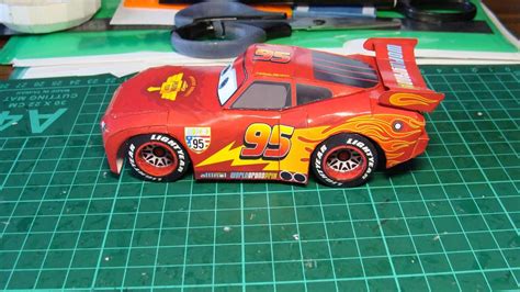Lightning Mcqueen Papercraft Cars Lightning Mcqueen Template Papercraft