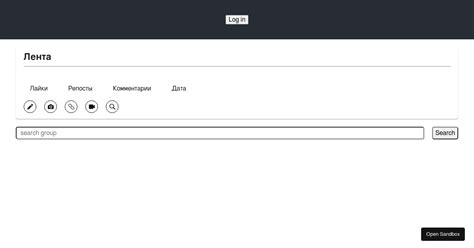 React Vk Test Project Codesandbox