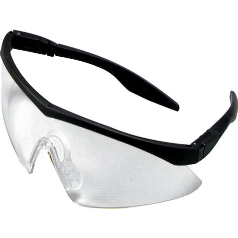 Safety Works Straight Temple Black Frame Safety Glasses With Anti Fog