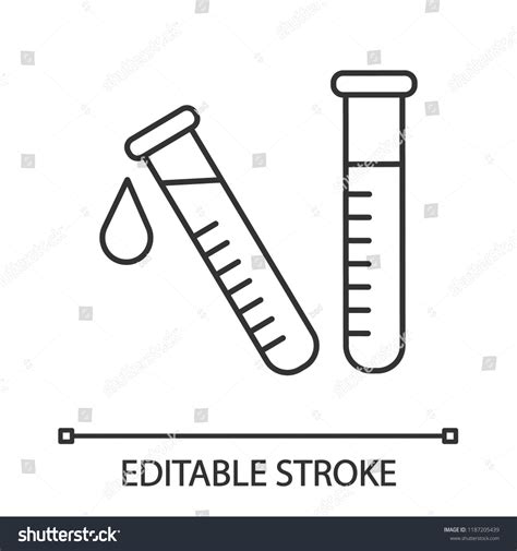 Laboratory Test Linear Icon Lab Diagnostics Stock Vector Royalty Free Shutterstock