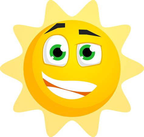 Soleil Dessin Animé Personnage Images vectorielles gratuites sur