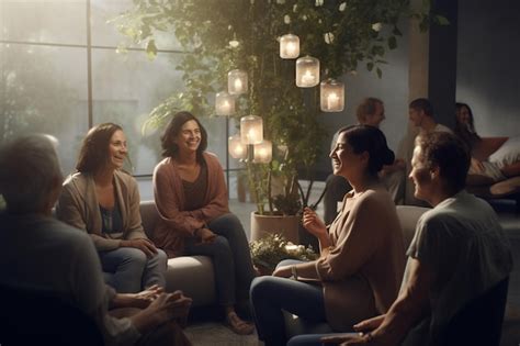Premium Ai Image Positive Scenes Of Cancer Support Groups Fostering