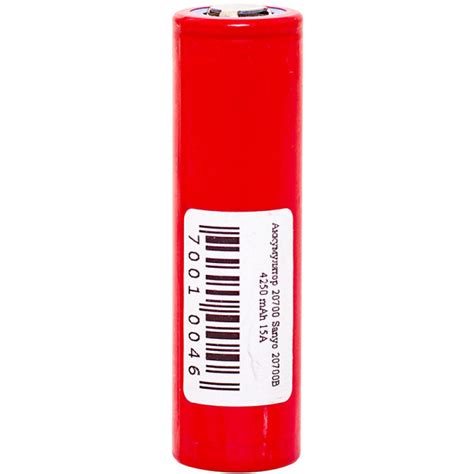 Аккумулятор 20700 Sanyo 20700B 4250 mAh 15A купить в Томске