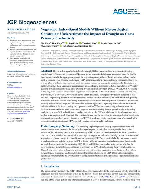 Vegetation Index‐based Models Without Meteorological Constraints Underestimate The Impact Of