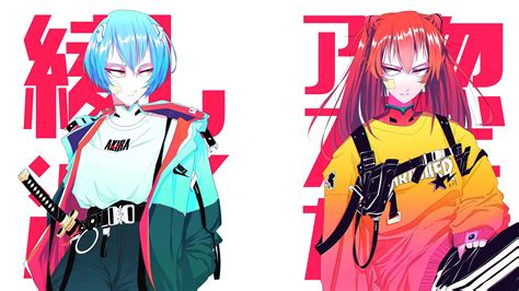 Evangelion Asuka Rei Yuri