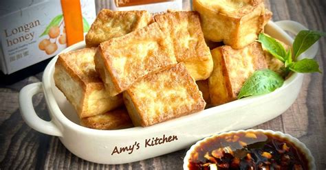 免油炸黃金豆腐 蒜蜜醬 食譜與作法 By Amys Kitchen Cookpad