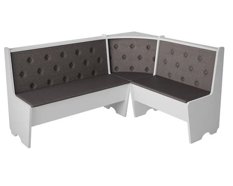 ᐉ Кухонний куток Mebel Service тканина Дорандо темний ДСП 153 5х113 5 с м Білий K Dt B • Краща