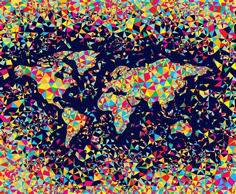 World Map Paint Earth Pattern Vector Paint Earth Pattern Png And