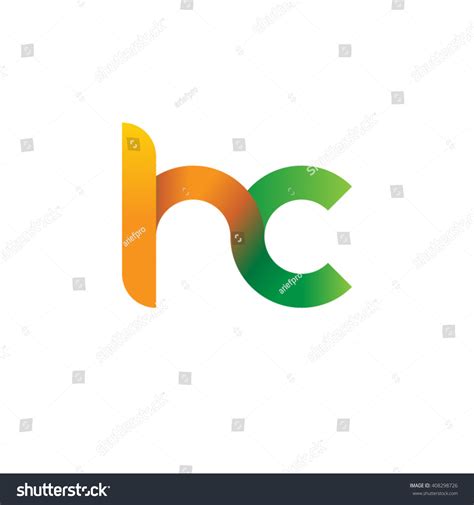 Initial Letter Hc Linked Circle Lowercase Stock Vector Royalty Free