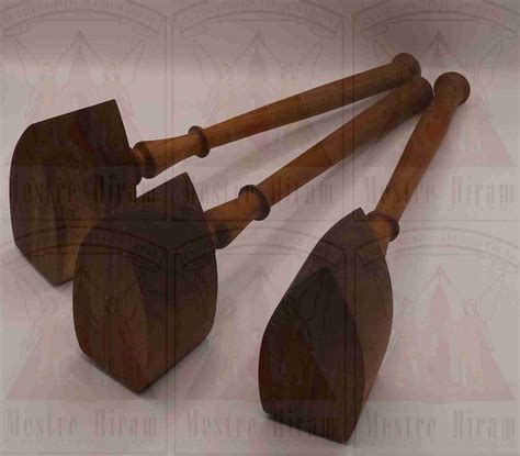Malhete Ou Maço Ou Martelo Pena Rito De York Gob Ou Emulação Madeira