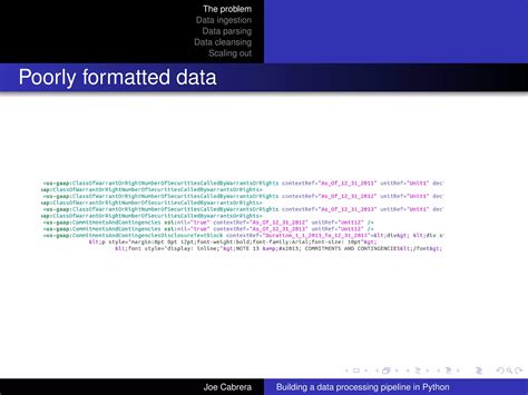 Building A Data Processing Pipeline In Python Ppt