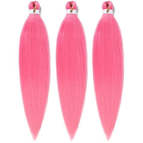 Buy Pink Braiding Hair Pre Stretched Ez Braiding Hair Easy Braid Soft