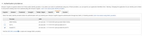 Announcing Saml Support For Amazon Cognito Front End Web Mobile