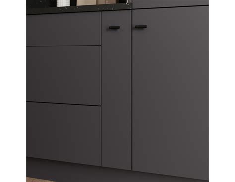 Façade porte Dorice anthracite mat l x h cm Brico Dépôt