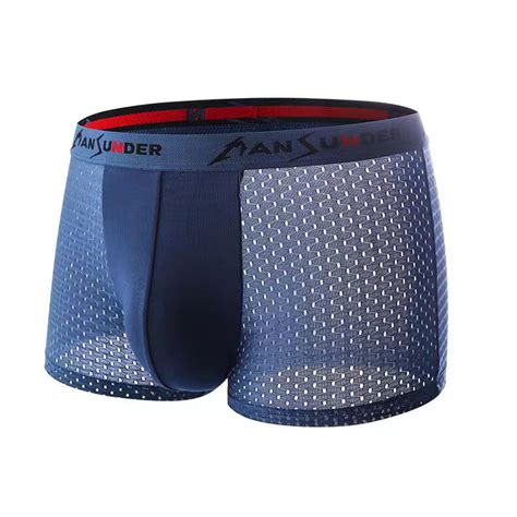 Jual Monexo Celana Dalam Boxer Sport Cool Mesh Pria Celana Dalem Cowok Pria Sutra Bernapas