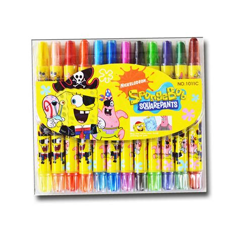Sponge Bob Twistable Crayons 115cm 12 Shades School Depot Nz