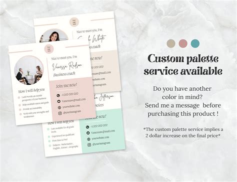 Coaching Flyer Template Editable Business Consultation Canva Template Coach Flyer Coach