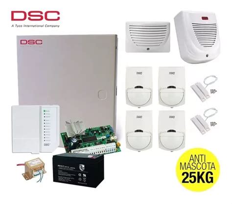 Kit Alarma Dsc Domiciliaria Casa Comercio Pc1616 Completa