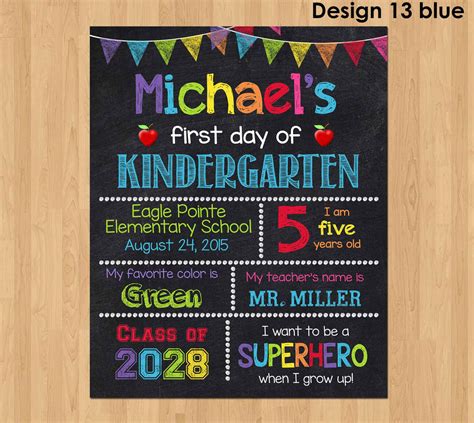 First Day Of Fourth Grade Sign Instant Download 4th Grade Back To Sch