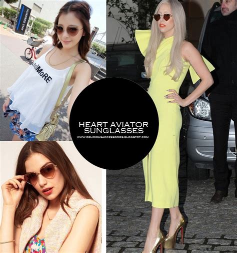 Delirious Preorder Sun008 Heart Aviator Sunglasses