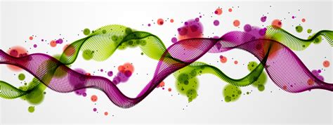 흐르는 에너지 입자 혼합 된 점의 이중 분할 파 곡선점 3d 상호 선 벡터 효과 그림입니다 3d 미래 지향적 인 기술 스타일