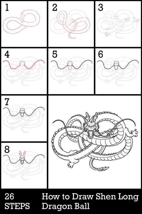 Best 13 How To Draw Shen Long Aka Shenron From Dragon Ball Artofit