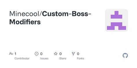 Github Minecoolcustom Boss Modifiers