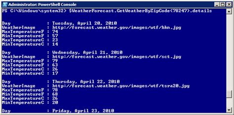 Weather Webservice In Powershell Tom Resings Blog