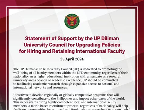 Statement By The Faculty Of Up Diliman Artificial Intelligence Ai