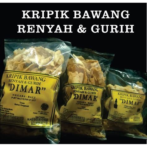 Jual Kripik Bawang Asli Jembrana Bali Oleh Oleh Khas Bali Shopee