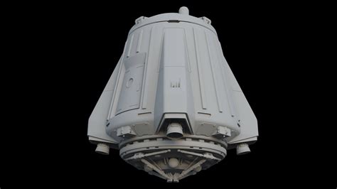 Sci Fi Landing Module Escape Pod 3d Model By 3dmode
