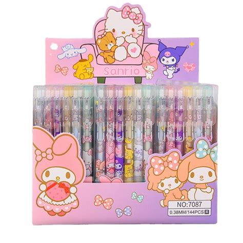 산리오 만화 프레스 젤 펜 고가치 펜 학생 학습 문구 필기용품 애니메이션 젤 펜 학생용품 Aliexpress