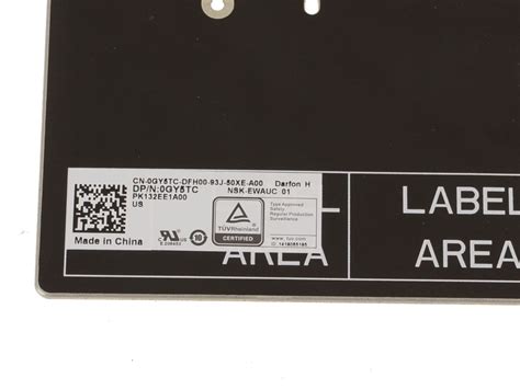 For Dell Latitude 5400 Laptop Keyboard Single Point Non Backlit
