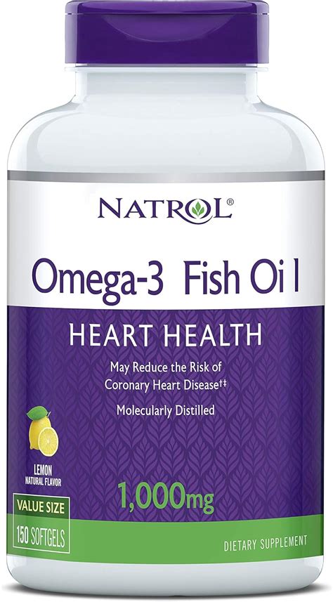 Omega-3 1000mg Natrol 150 Softgel : Amazon.co.uk: Health & Personal Care