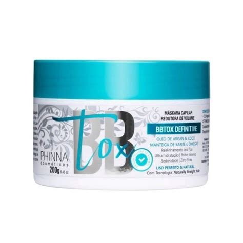 Botox Capilar Sem Formol Bb smoth Definitive Orgânico g Phinna no Shoptime