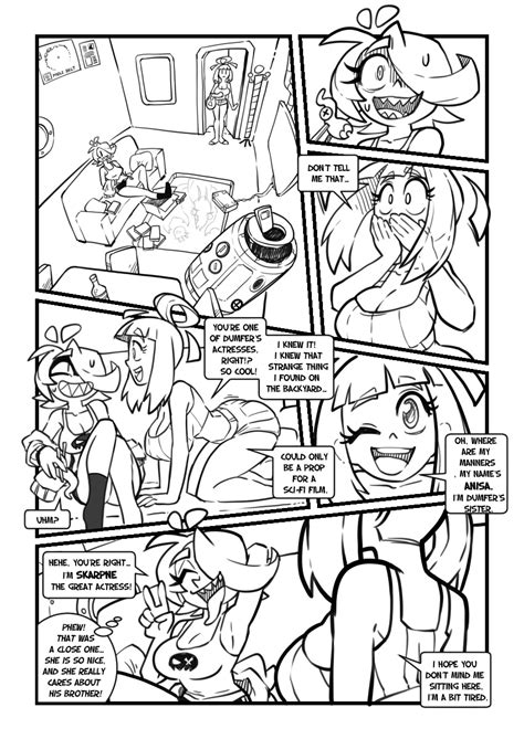 Rule 34 2girls Anisa Skarpworld Comic Female Gerph Monochrome Skarp