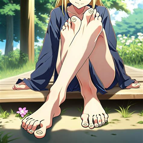 Free Barefoot Anime Girl Ai Image
