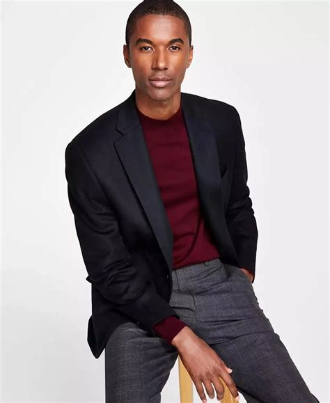 Michael Kors Mens Wool Cashmere Luxury Classic Fit Sport Coat