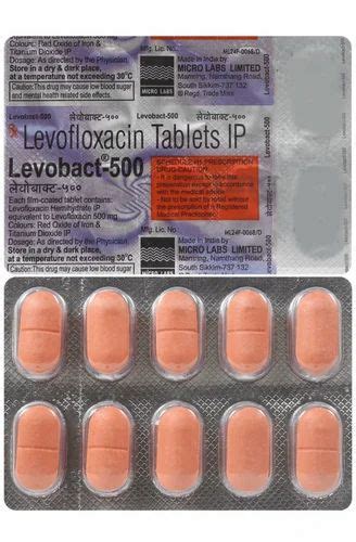 Levobact 500 Tablet At ₹ 100strip Levofloxacin Tablets In Surat Id