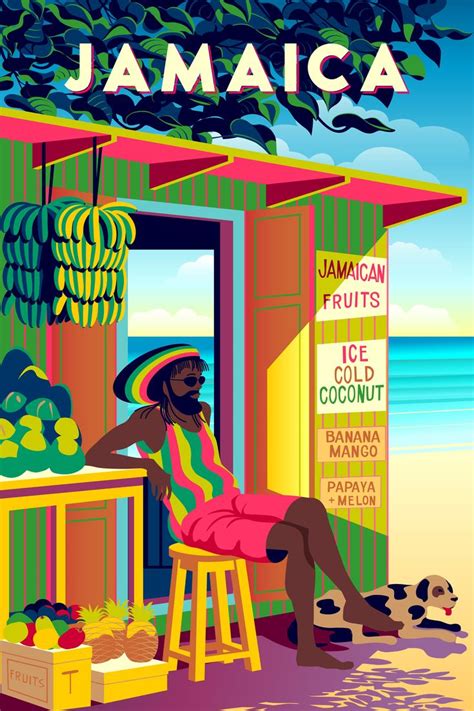 Caribbean Art Caribbean Poster Jamaica Poster Jamaica Etsy In 2021