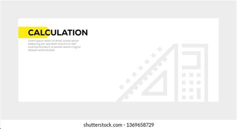 Calculation Banner Concept Stock Vector Royalty Free 1369658729