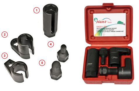 Oxygen Sensor Socket Set Thread Chaser Hanstools Shop