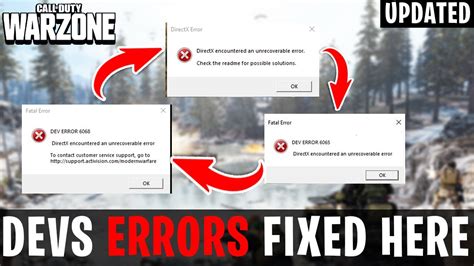 How To Fix Call Of Duty Warzone Crash On Startup Dev Errors Directx Errors Warzone Crashing