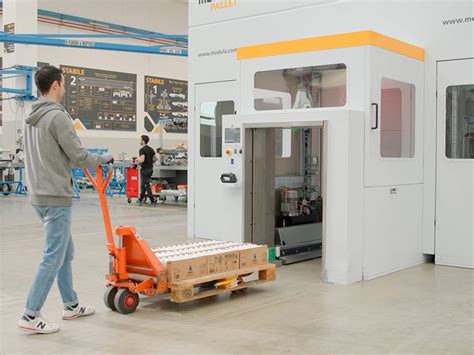 modula pallet automated pallet storage in vertical warehouse modula