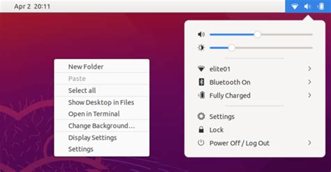 Enable Light Mode Menus System Menu Notifications In Ubuntu Open Source Society Malta